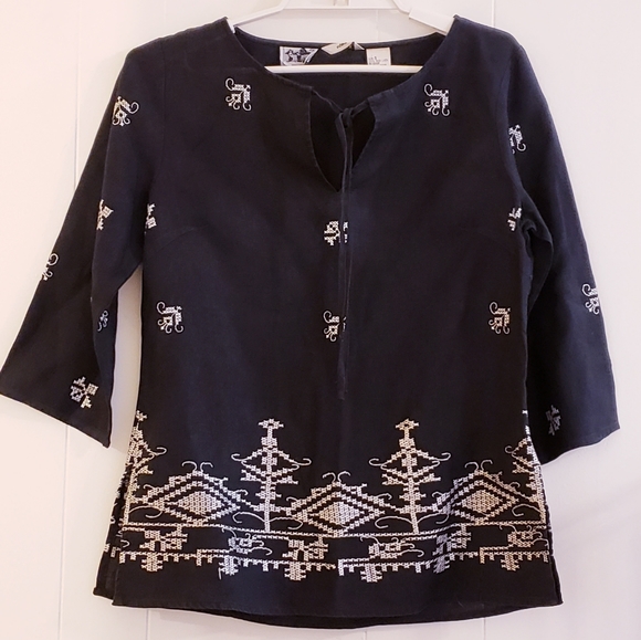 Edward English Linen | Tops | Edward Irish Linen Women Top Small Blouse ...